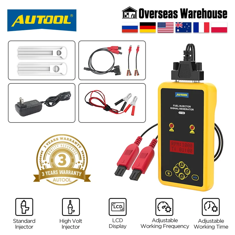 AUTOOL-CT60-Injector-Signal-Generato-Car-Super-Pulse-Signal-Tester ...