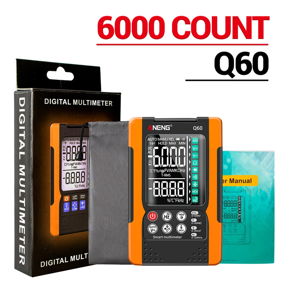 Digital-Multimeter-AI-Speech-Recognition-Transistor-Tester-6000-Counts ...