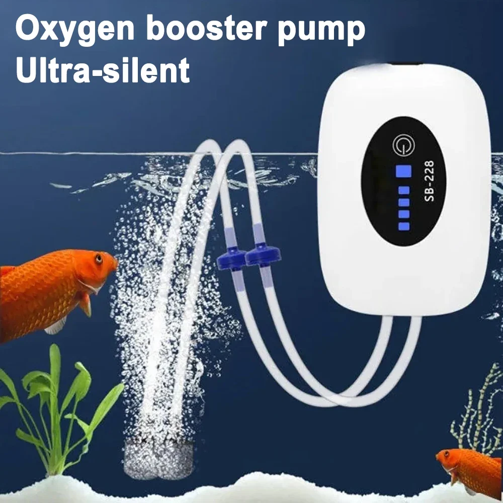 Sb-238-EU-Aquarium-Oxygen-Pump-Compressor-Fish-Tank-USB-Rechargeable ...