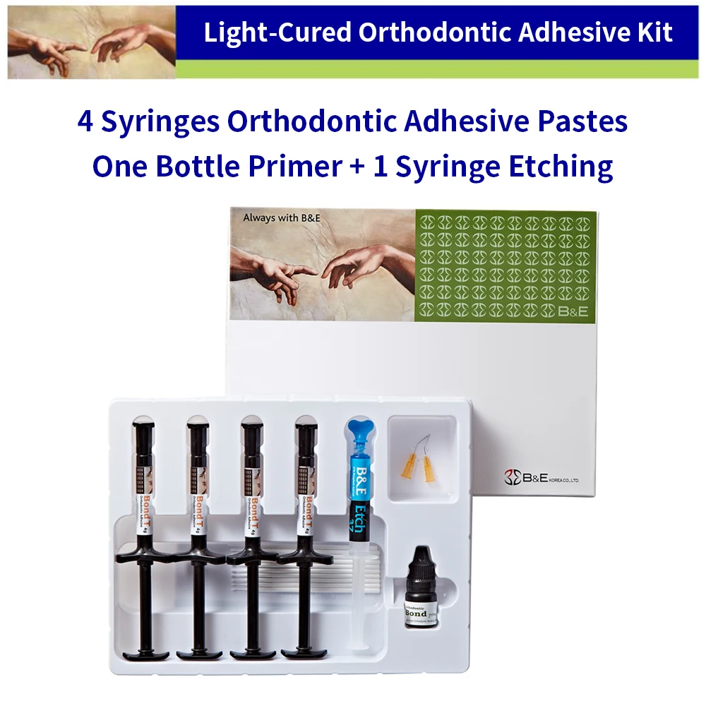 Orthodontic Dental Bracket Adhesive Clear Kit Transparent Light Cure ...