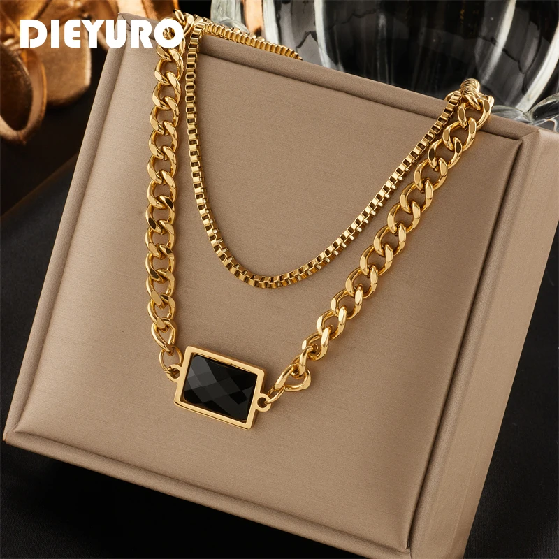 Stainless Steel Multi Layer Necklace Women | 316l Stainless Steel Jewelry Necklace - Necklace ...