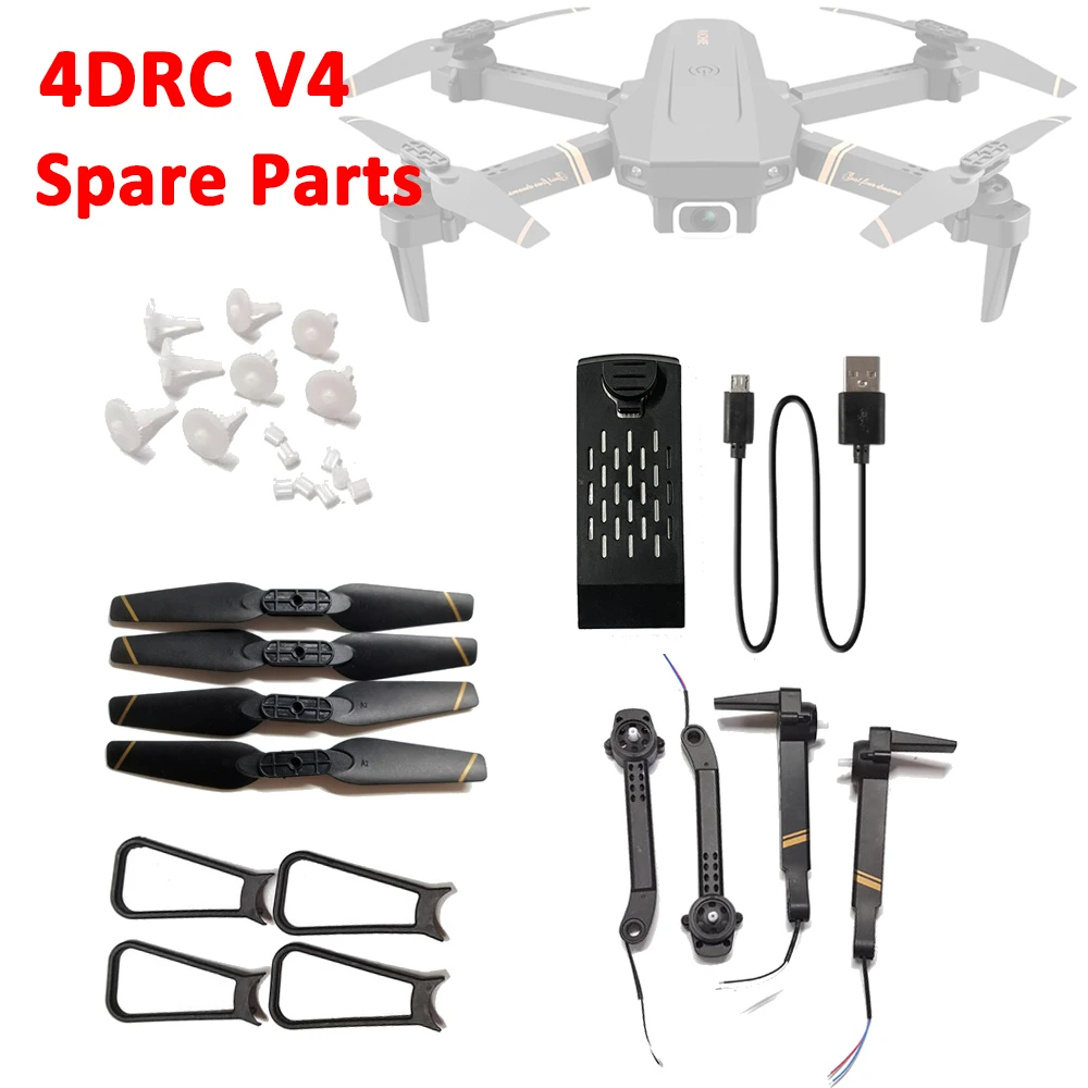 4DRC V4 RICHIE Drone Spare Parts Propeller Blade Guard Radio Controller ...