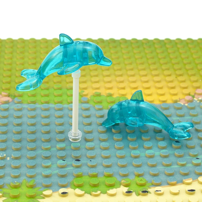 New Transparent Dolphin City Classic Friends Animals Sea World Building ...