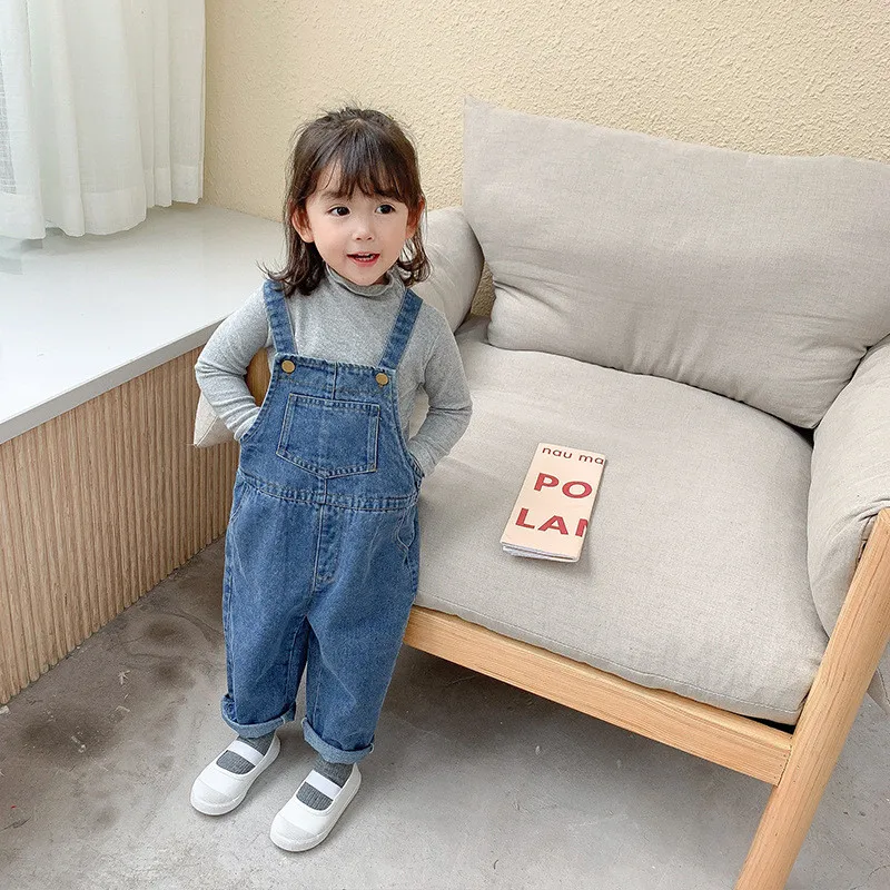 Children-Overalls-Boys-Girls-denim-Pants-Spring-Summer-all-match-Jeans-toddler-kids-Loose ...