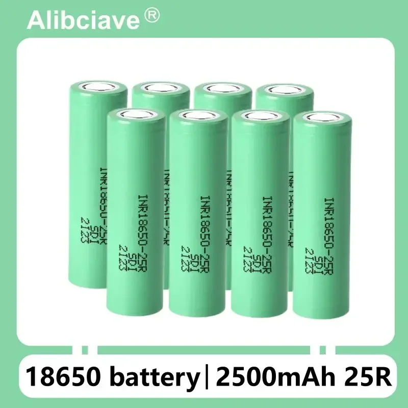 100-Original-For-18650-2500mah-battery-INR18650-25R-20A-discharge ...