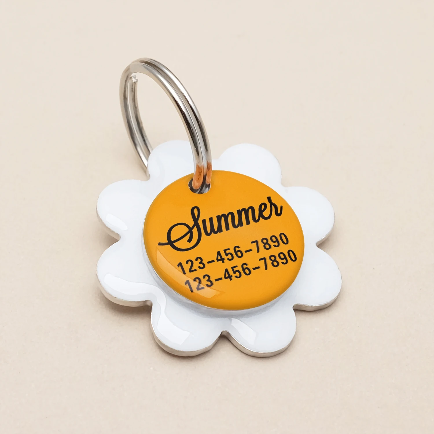 Tag ID Hewan Peliharaan Kustom Nama Tag Kerah Anjing Kucing untuk Tag ...