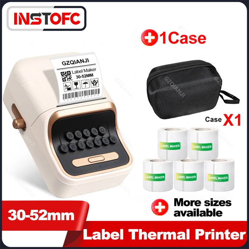 P50-Label-Sticker-Printer-with-Adhesive-Tape-Rolls-Bluetooth-Thermal ...