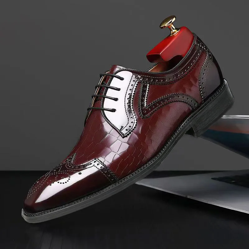 Fashion Men Oxfords Shoes High Quality Pointed Wedding Shoes for Men ...