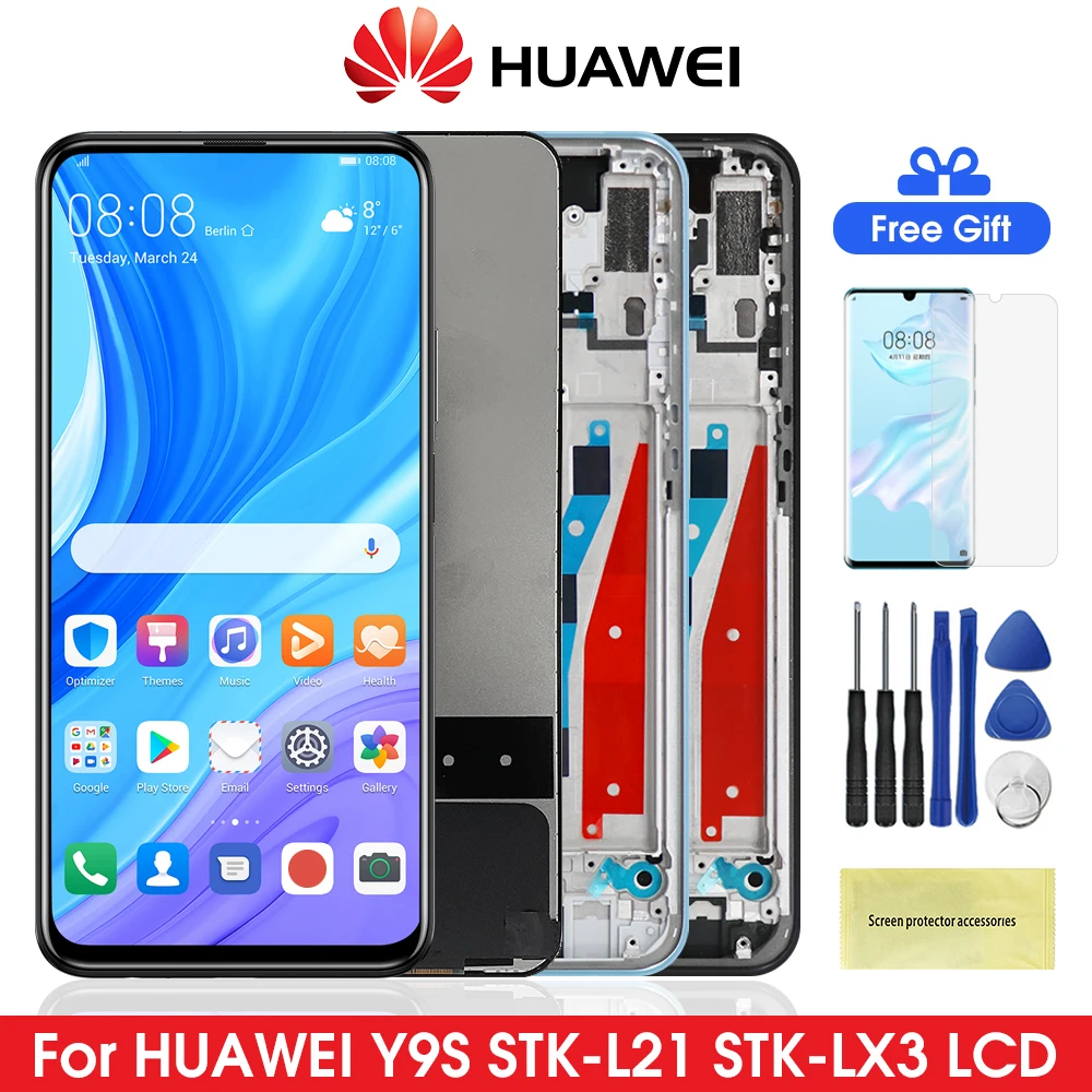 Original Y9S Screen for Huawei Y9S STK L21 STK LX3 STK L22 LCD Display ...
