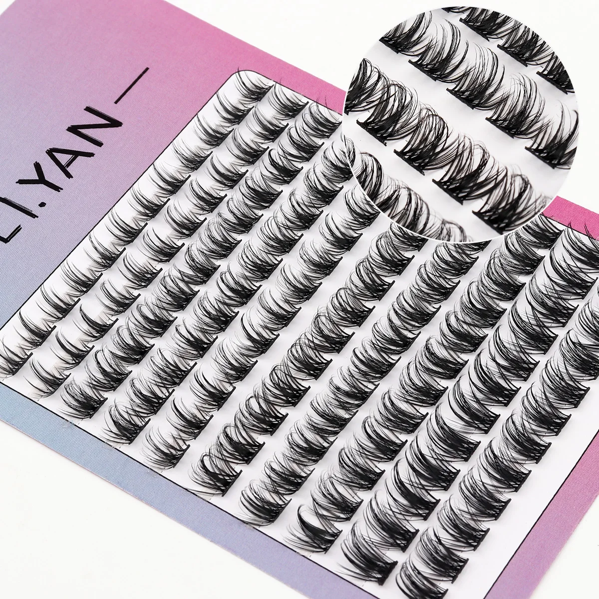120PCS-Individual-False-Eyeashes-DIY-Cluster-Lashes-Wispy-Fluffy-Thin ...