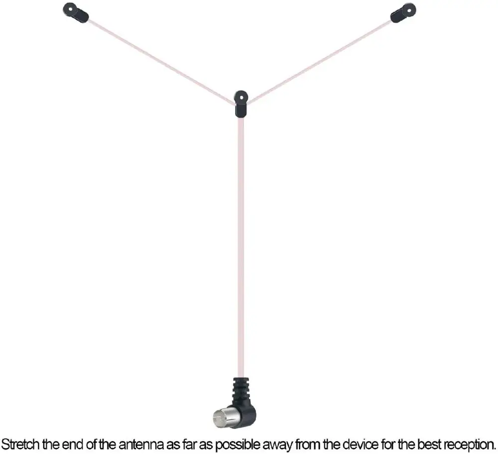 Flex F type 75 Ohm FM Dipole Radio Antenna with different adapters for ...