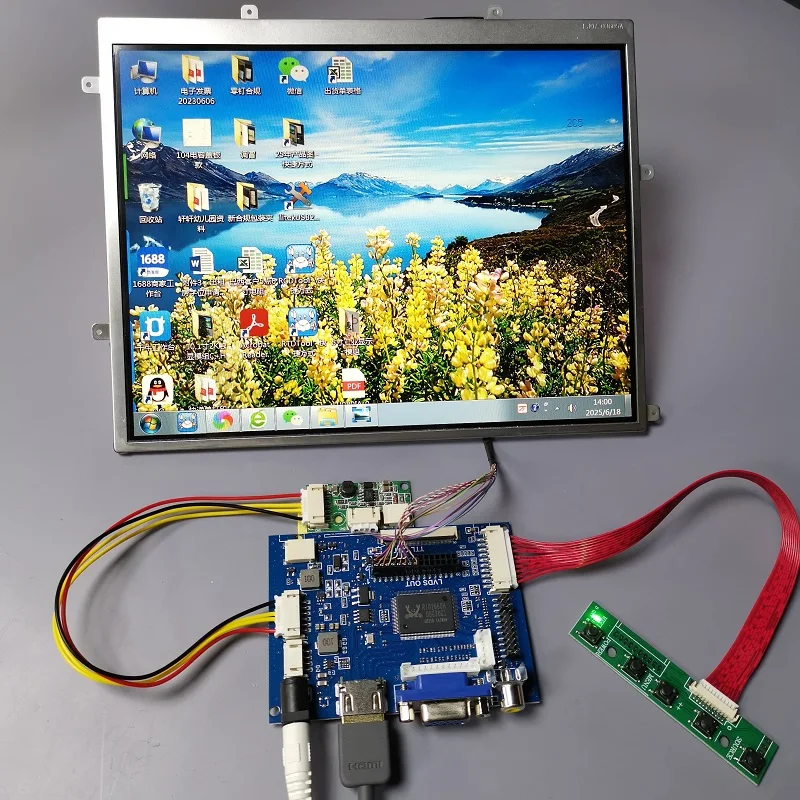 9.7 inch display module kit HDVGAV multi-channel signal source ...