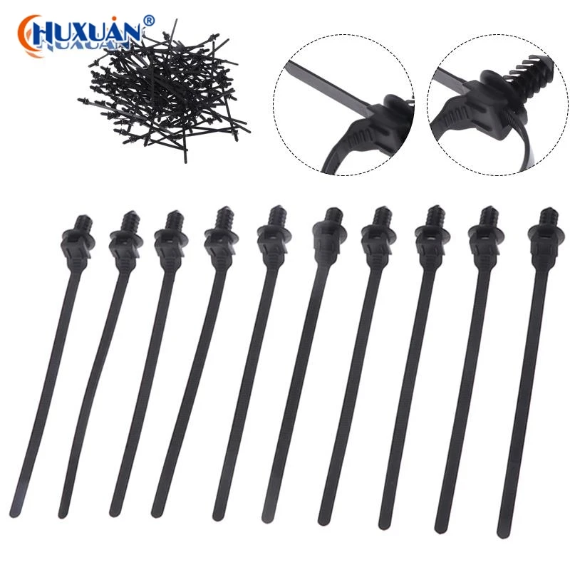 10pcs-M8-Hole-Removable-Threaded-Nylon-Plastic-Vehicle-Motocycle-Cable ...