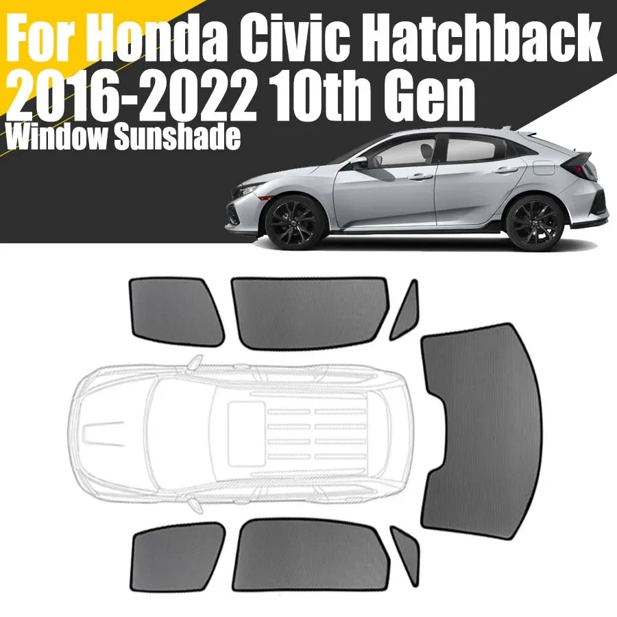 Custom-Magnetic-Car-Window-Sunshade-For-Honda-Civic-Hatchback-10th ...