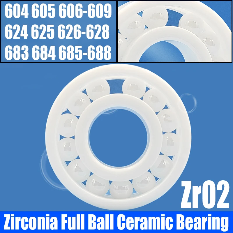 1PCS-ZrO2-Zirconia-Full-Ball-Ceramic-Bearing-Anti-Magnetic-604-605-606 ...
