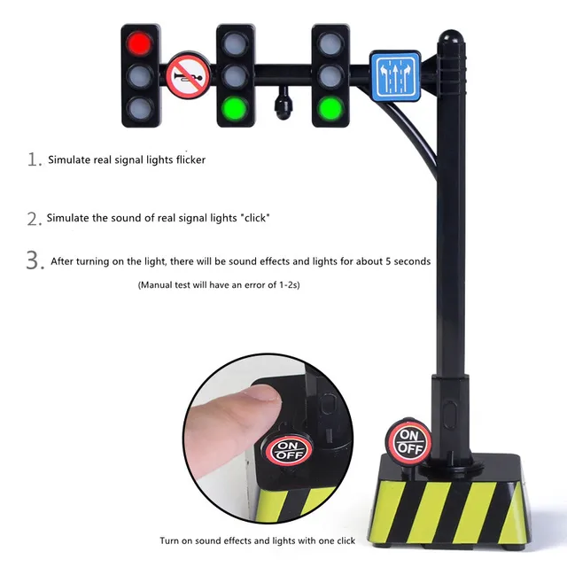 Safety Dducation Traffic Light Toy Mini Traffic Signal Light Model Toy ...