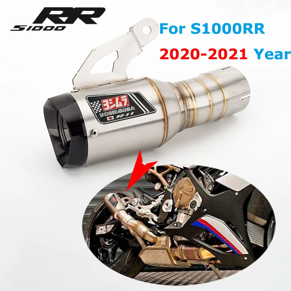 NEW STYLE 60MM I.D Motorcycle modified S1000RR exhaust pipe muffler FOR ...