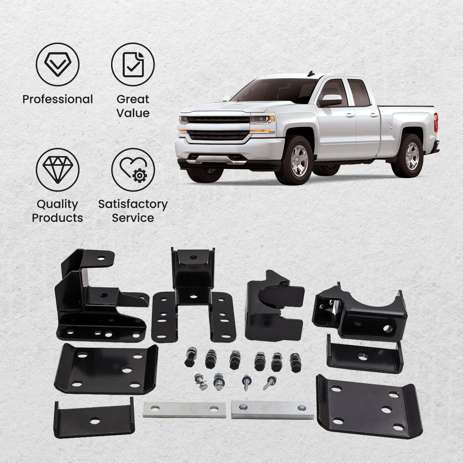 Rear-Axle-Drop-Lowering-Flip-Kit-for-Chevrolet-Silverado-1500-2WD-2007 ...