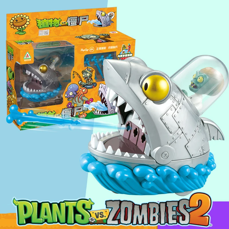 Plants-Vs-Zombies-2-Mechanical-Shark-Boss-Toy-Set-Pull-Back-Car-Action ...