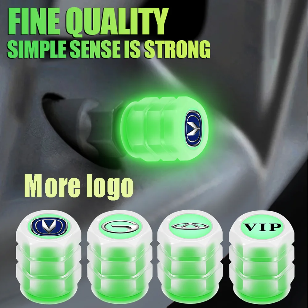 4Pcs-Luminous-Car-Tire-Valve-Caps-Dust-proof-Covers-Decoration-For-Kia ...