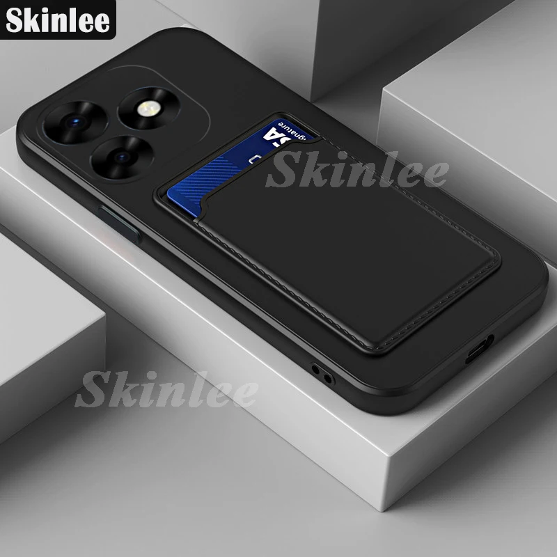 Skinlee-For-Itel-S23-Case-Insertable-Card-Bag-Silicone-Shockproof-Cover ...