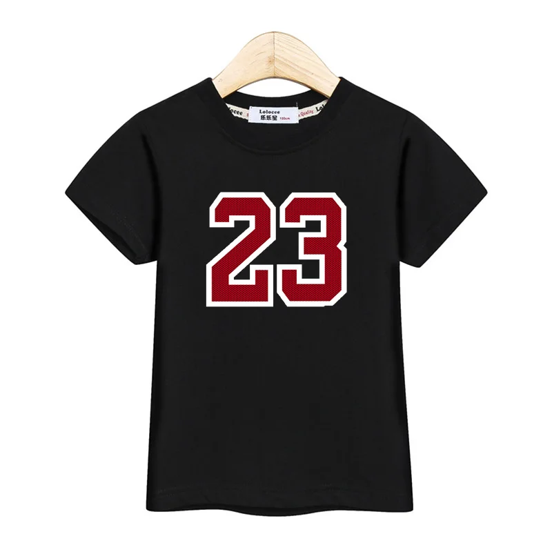 3-14T Boys Basketball Sports T-shirt Number 23 Clothes Children Short ...