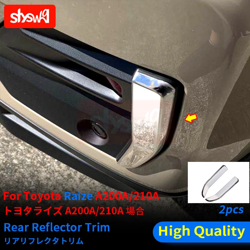 Rear Reflector Garnish Winker Lamp Cover Stainless Steel Accessories ...