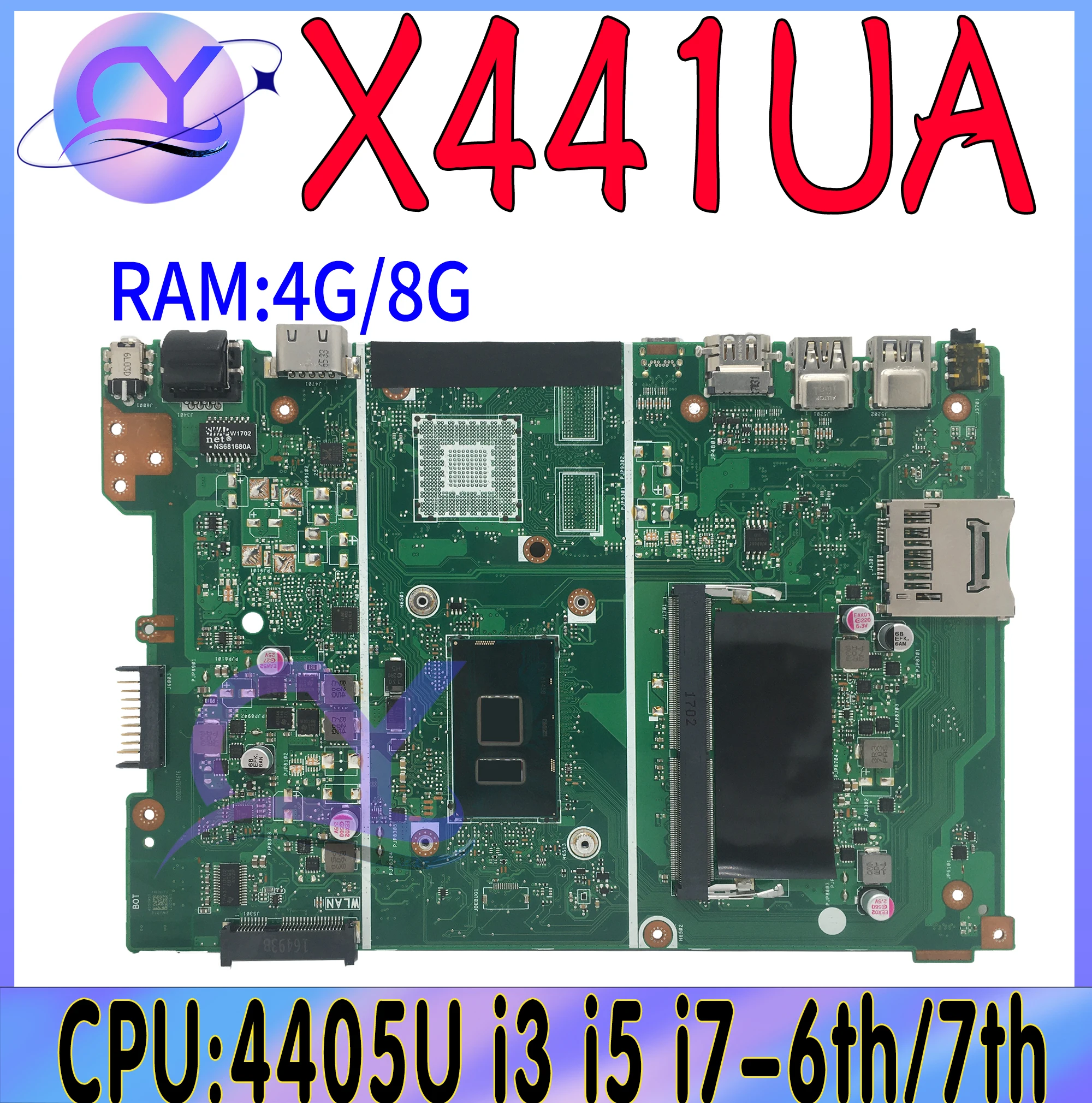 Placa-base-X441UA-para-ordenador-port-til-para-ASUS-X441UV-X441U-F441U ...
