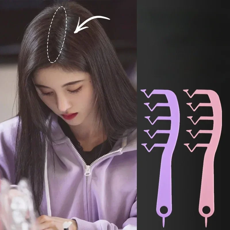 Naturally-Fluffy-Z-shaped-Hair-Styling-Comb-Women-Girls-Style-Seam-Wide ...