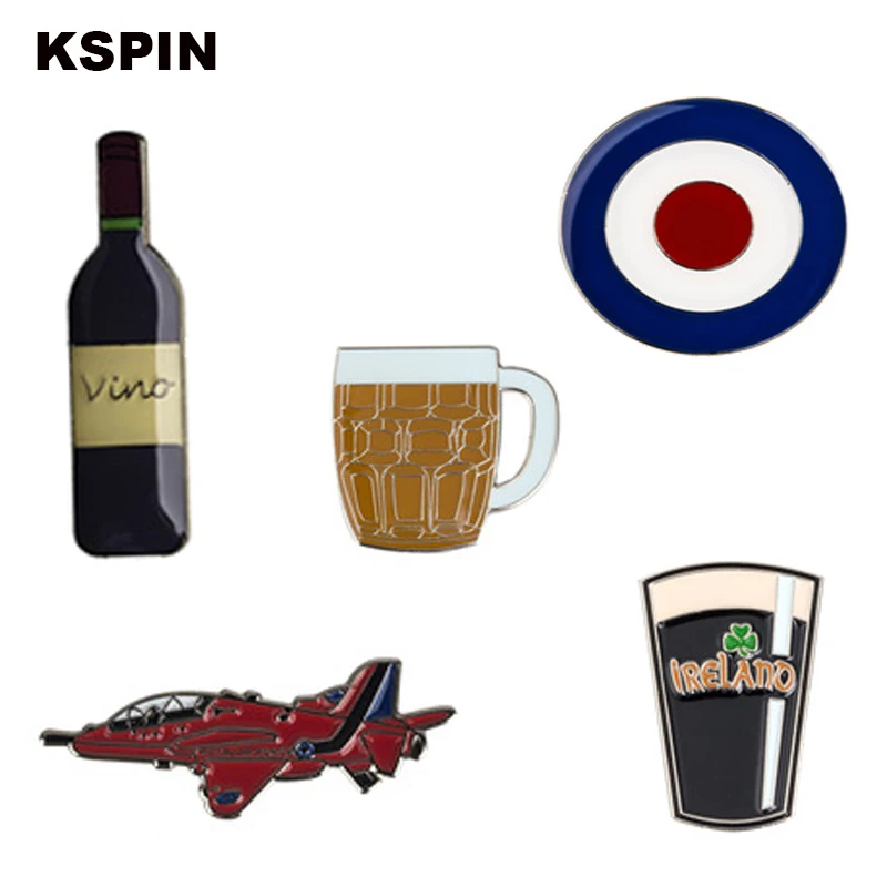 Vino-Beer-Cup-Guitar-Helicopter-Cross-Lapel-Pin-Badge-Pins-Beautiful ...