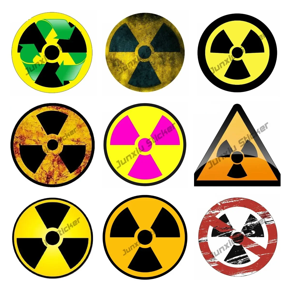 Funny-Nuclear-Radiation-Warning-Sign-Car-Sticker-Custom-Nuclear ...