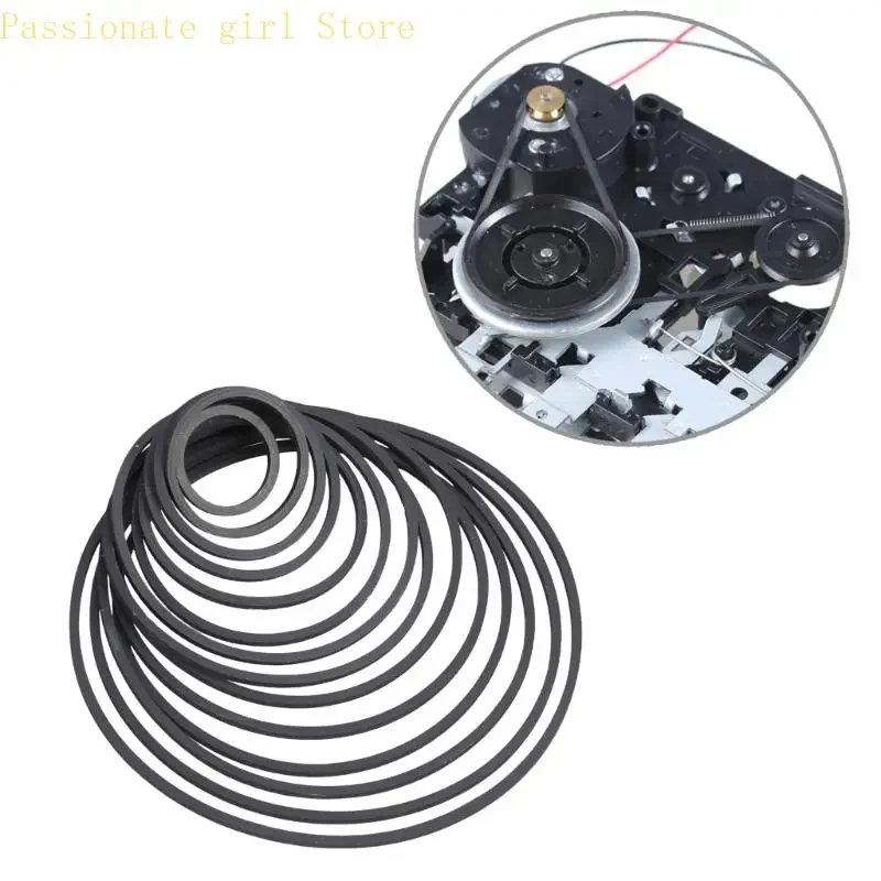 Square Rubber Drive Belt 1.2mm for Turntables Cassette Players Tape ...