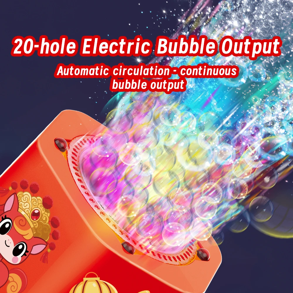 Firework Bubble Machine 20 Holes Bubble Blower On The Ground Electronic ...