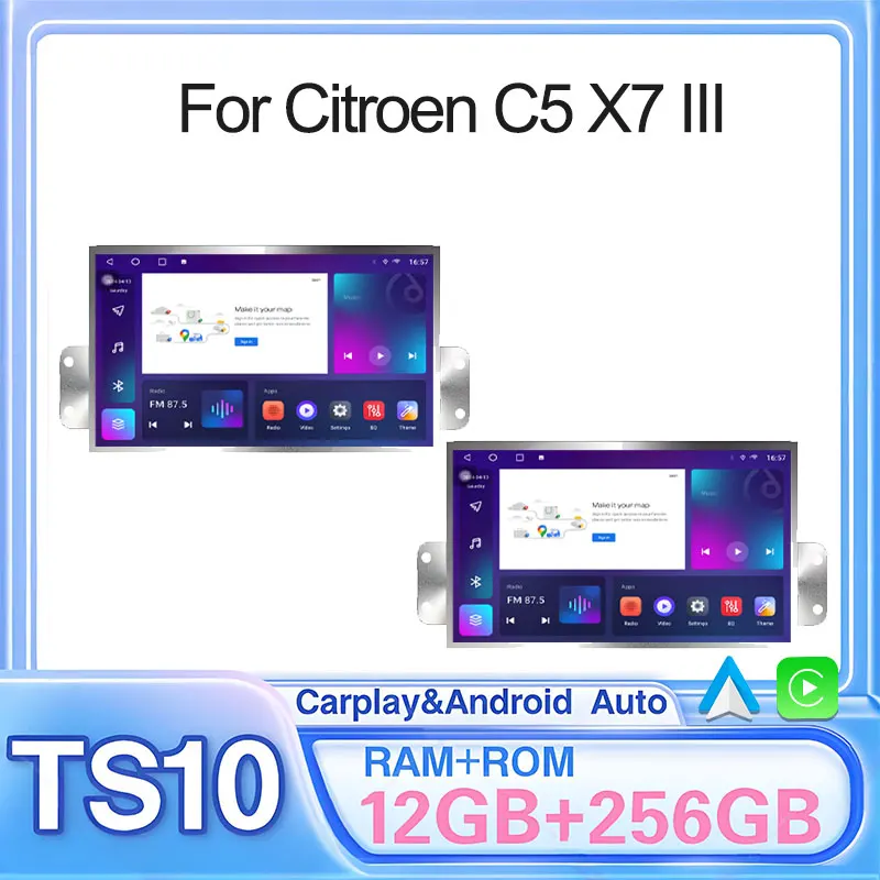 7'' For Citroen C5 X7 III Android Auto Car radio Multimedia Player ...