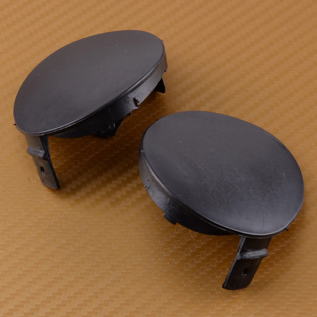 1 Pair Left & Right Front Bumper Tow Hook Cover Cap 52128-02910 Black ...