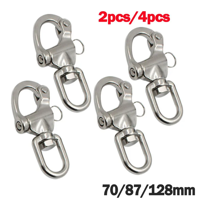 2-4Pcs-Swivel-Snap-Shackle-316-Stainless-Steel-Quick-Connect-Shackle ...