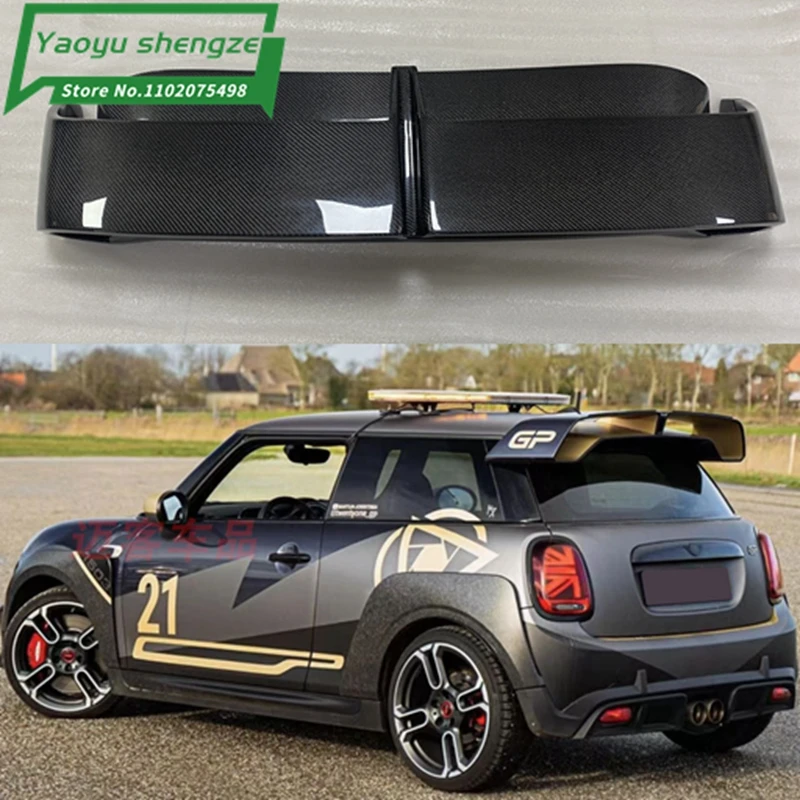 F55-F56-Carbon-Glossy-Rear-Spoiler-Roof-Wing-Exterior-Car-Accessories ...