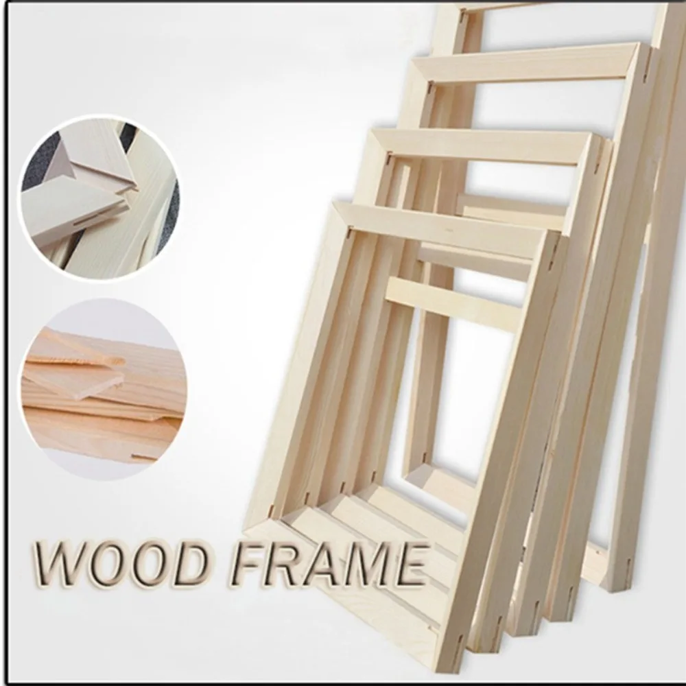 DIY Wood Frame Easy to Build Multi-size Wall Frame Rectangular Sturdy ...