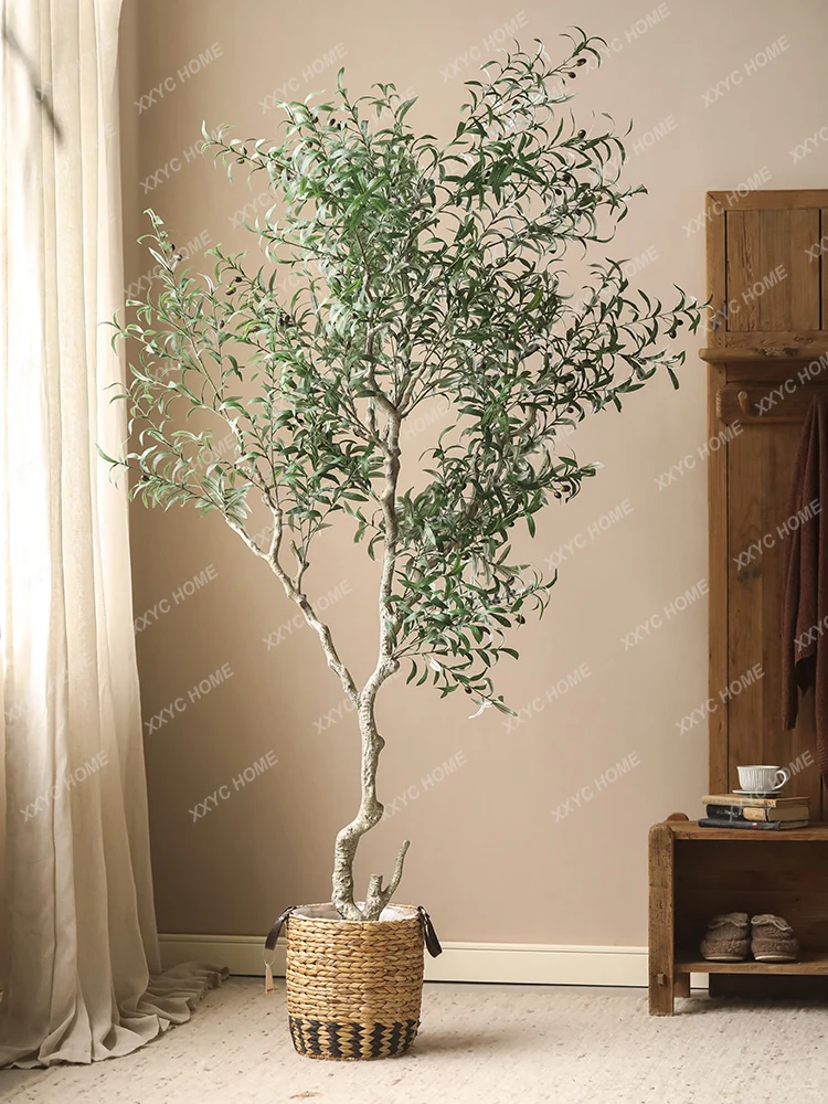 Simulation-Olive-Tree-Fake-Trees-Imitative-Tree-Green-Plant-Landscaping ...
