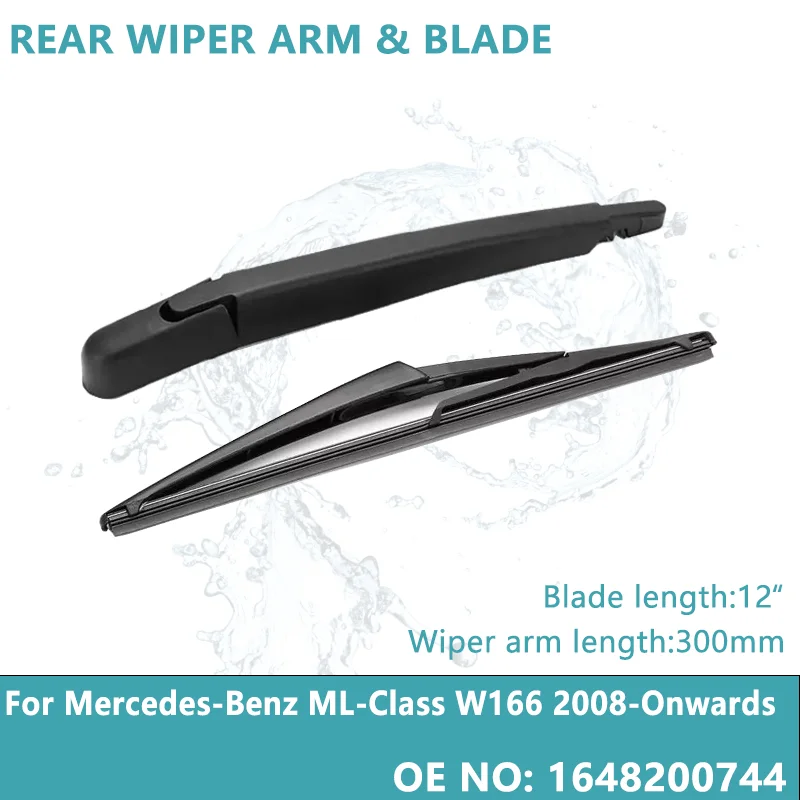 Rear-Windshield-Wiper-Arm-Blade-Set-A1648200744-for-Mercedes-Benz-W166 ...