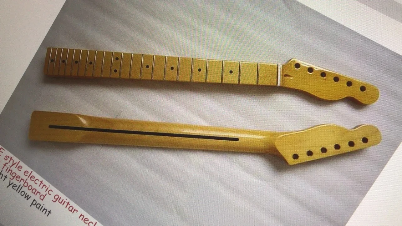 Electric-DIY-Guitar-head-neck-21-frets-Maple-head-Neck-Rosewood ...