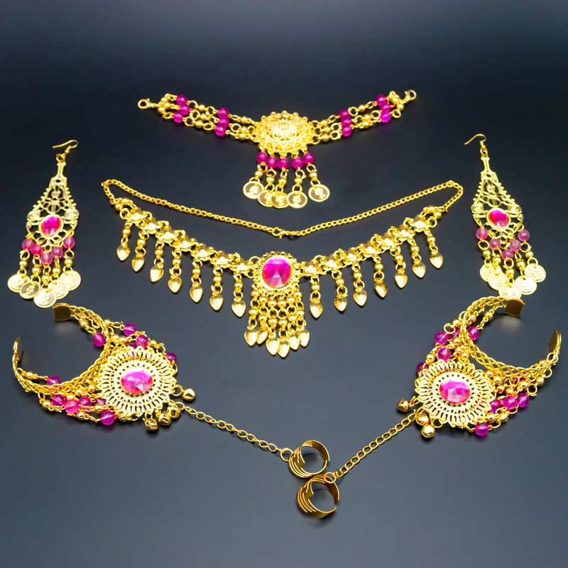 Indian-Belly-Dancing-Accessories-Women-Girl-Belly-Dance-Rhinestone ...