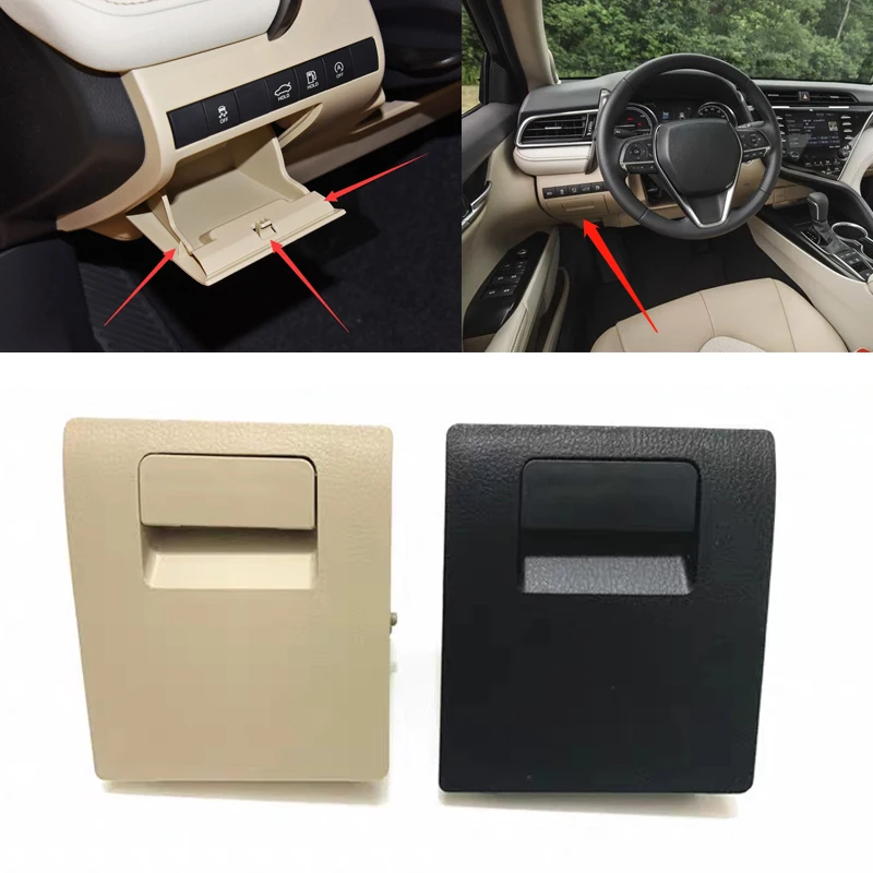 1pcs-Beige-New-Car-Front-Left-Coin-Box-Holder-Storage-Case-Glove-Box ...
