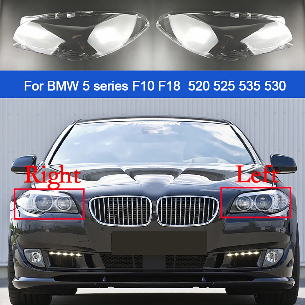 Car-Front-Lens-Cover-For-BMW-5-Series-F18-F10-2010-2017-Replacement ...