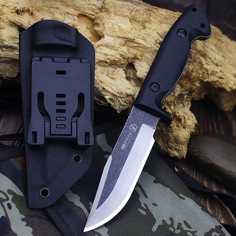 Outdoor-knife-Camping-Straight-knife-Wilderness-survival-hand-meat ...