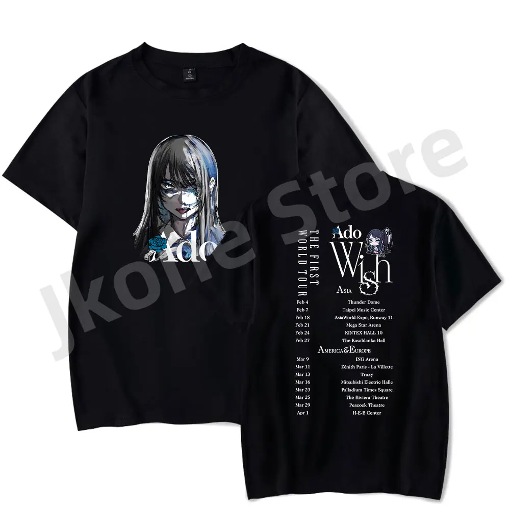 Ado-Wish-Tour-Merch-T-shirts-Women-Men-Fashion-Casual-Singer-Short ...