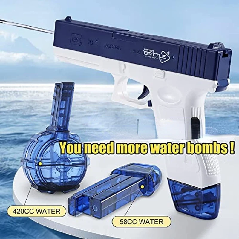 Glock Electric Water Toy Gun Blaster Pistol Automatic Squirt Guns ...