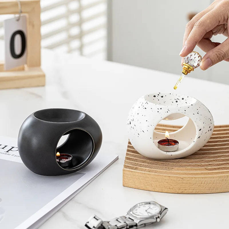 Ceramic Candle Heating Holder Essential Oil Burner Reed Diffuser ...