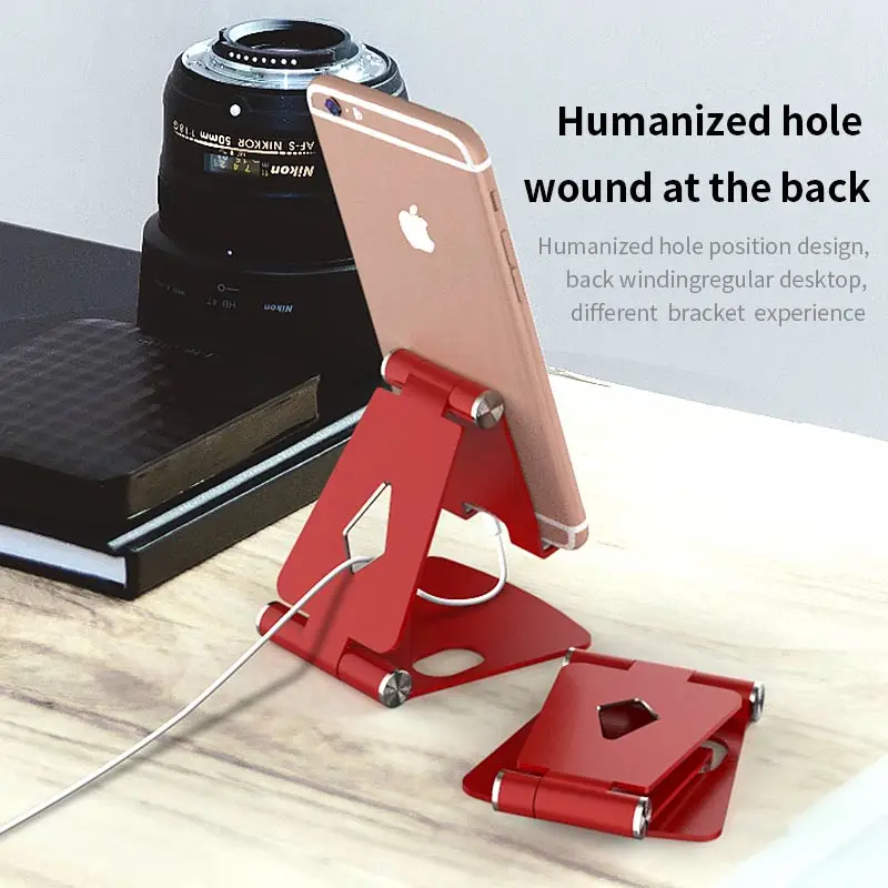 All Metal Aluminum Alloy Mobile Phone Desktop Stand Tablet Stand Lazy ...