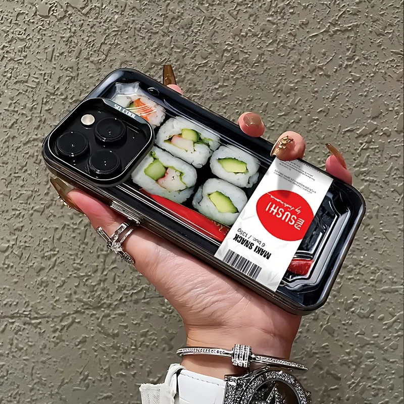 Sushi lunch box fashionable design phone case suitable for iPhone 17 16 ...